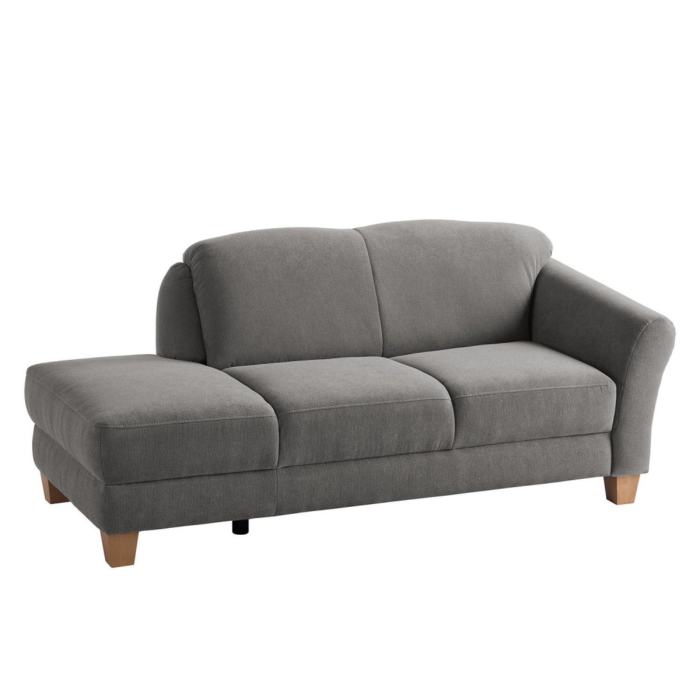 Little - Chaise longue en tela color gris mouse