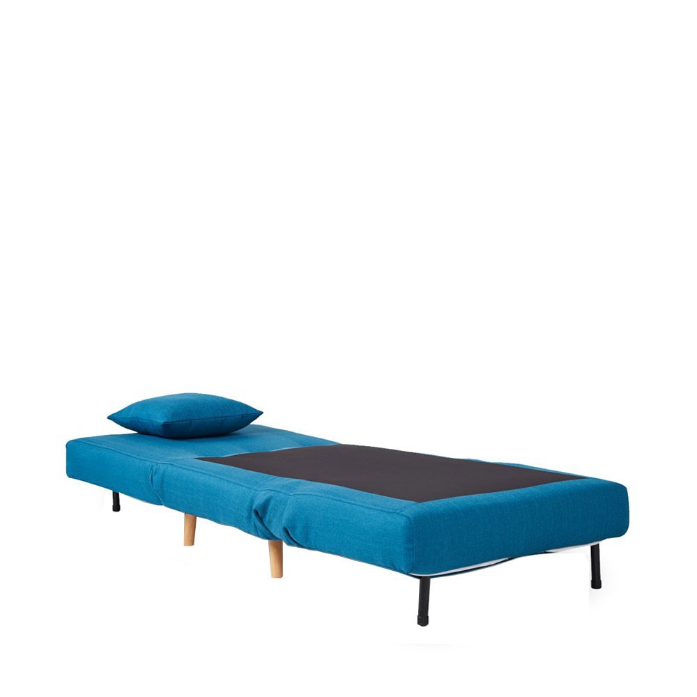 Chilly - Sillón estilo moderno convertible cama color azul