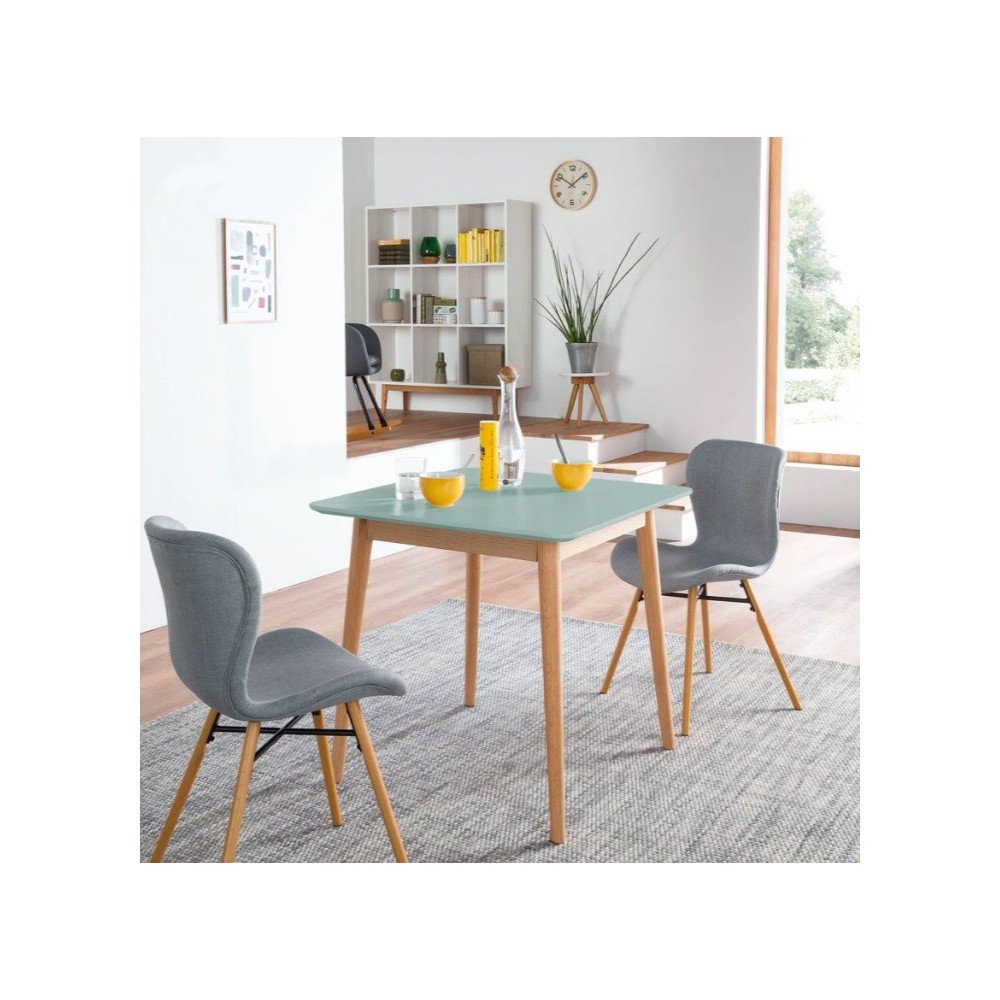 Splendid - Mesa de comedor cuadrada estilo minimalista con cubierta ...